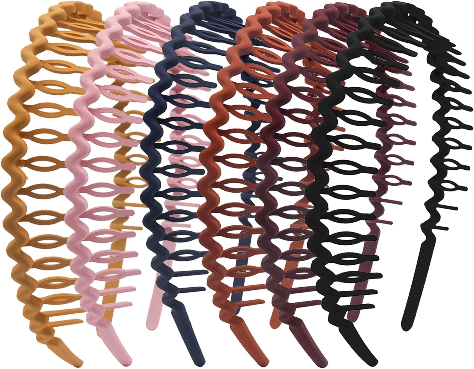 Amazon.com : Hair Hoop,6Pcs Unisex Wavy Headband Metal Hair Hoop Multi ...