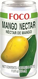 Amazon.co.jp: FOCO Mango Juice, 11.8 fl oz (350 ml) x 24 Bottles : Food ...