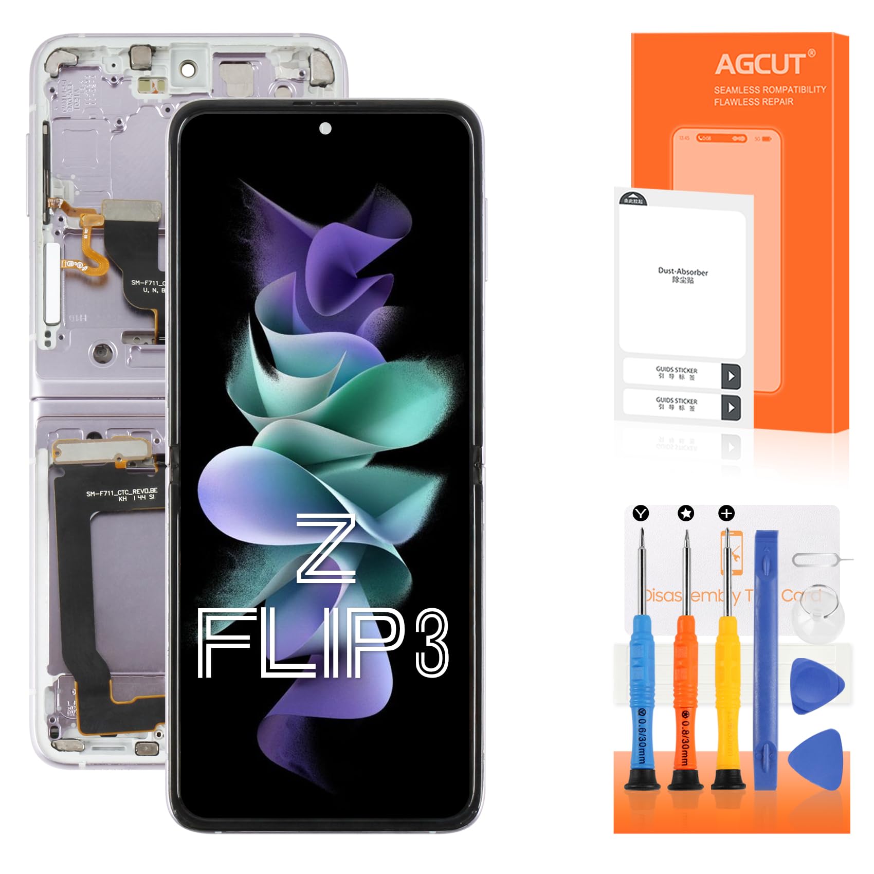 Amazon.com: Original for Samsung Galaxy Z Flip3 Inner Foldable Screen ...