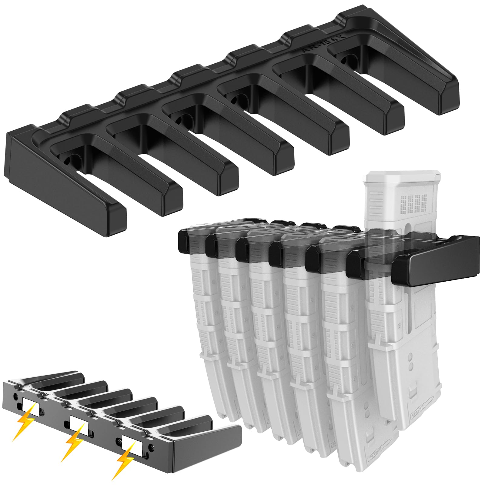 Amazon.com: Magnetic PMAG Wall Mount,AR Magnetic Mag Holder,Home ...