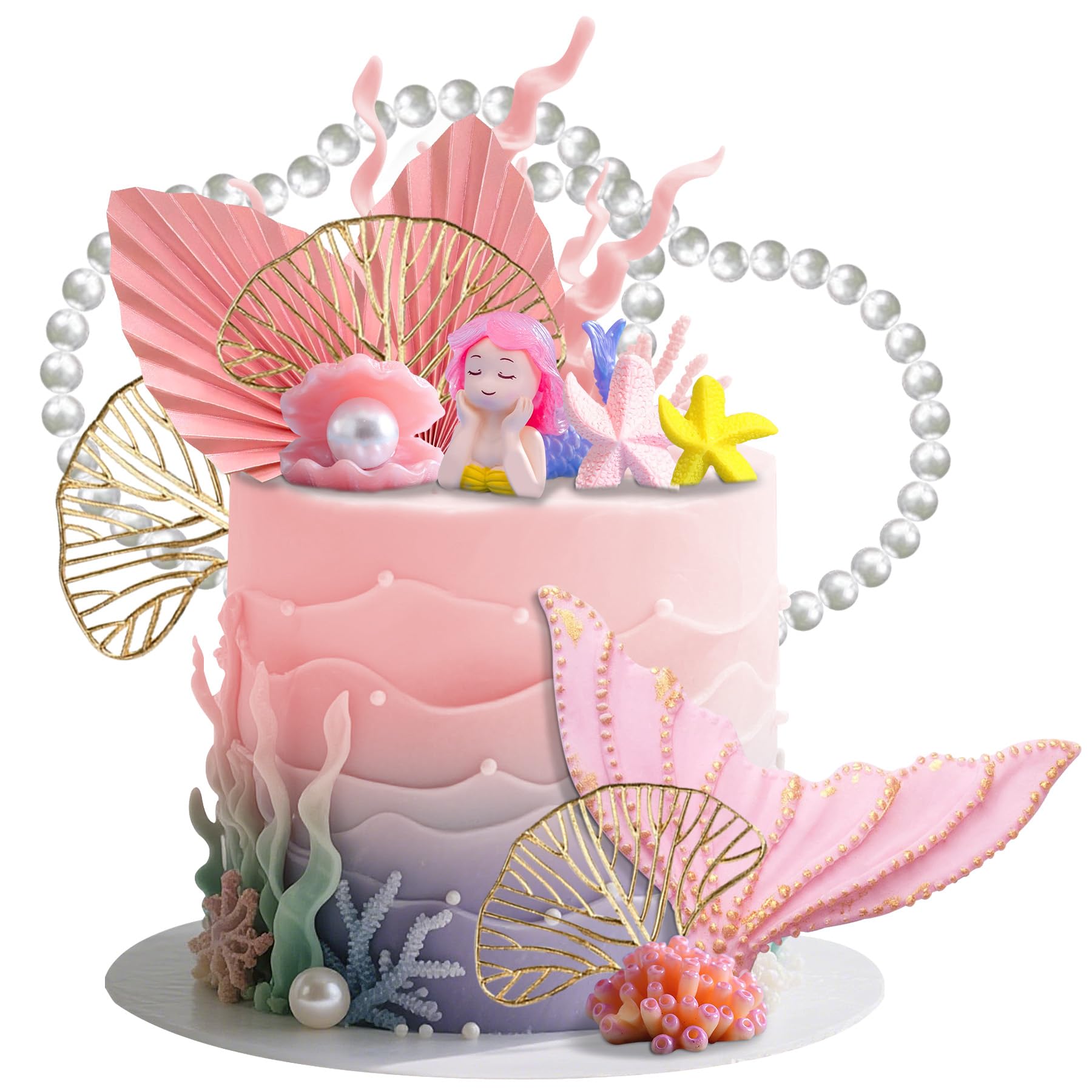 Snapklik.com : Mermaid Cake Topper Under The Sea Cake Decorations ...