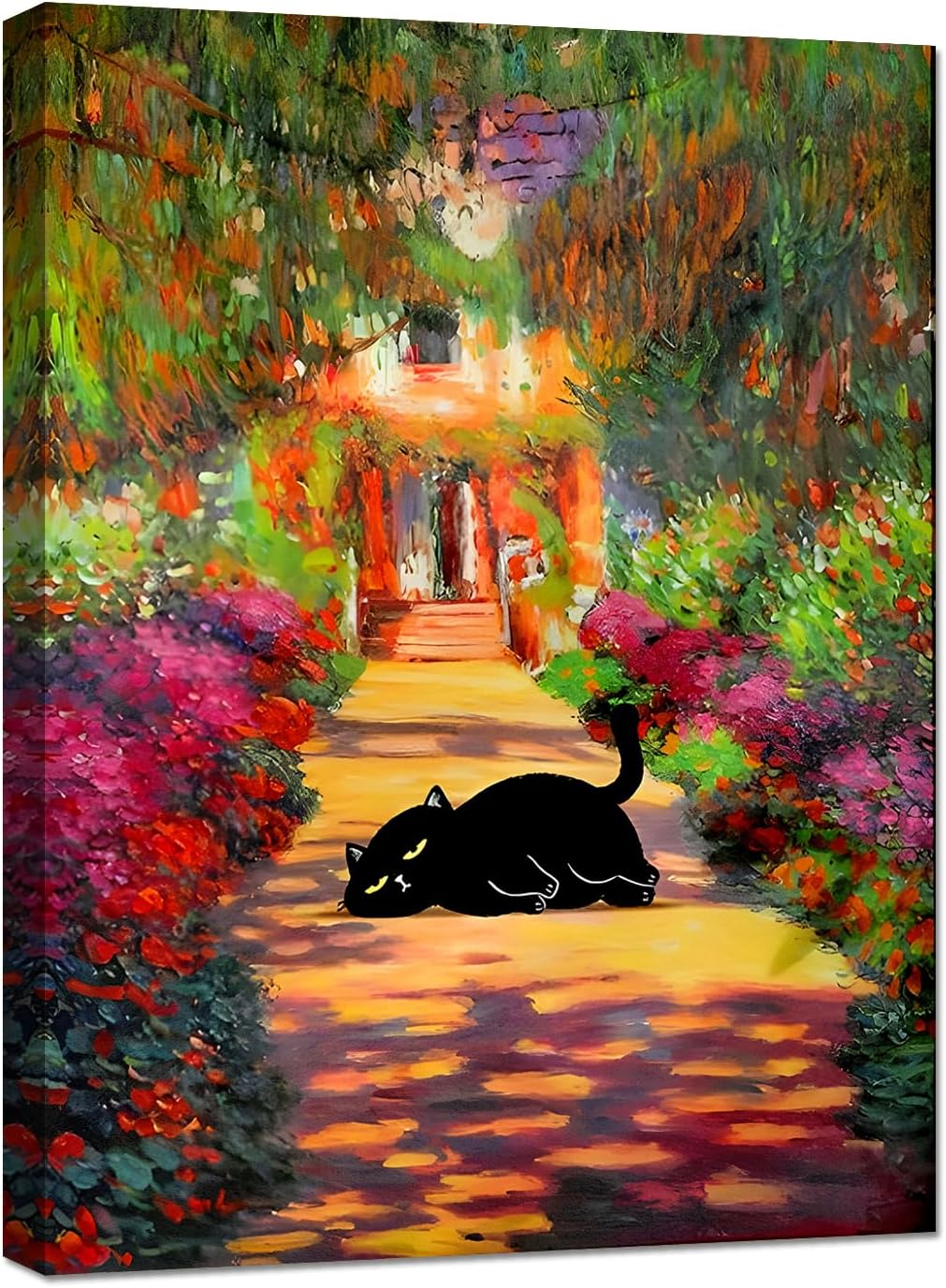 Amazon.com: Monet Cat Wall Art - Claude Monet Cat Wall Art Prints - Cat ...