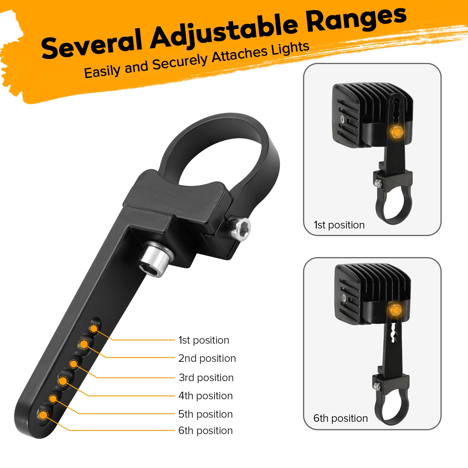 Snapklik.com : Aluminum Tube Clamp Mounting Brackets - 1.5 Inch ...