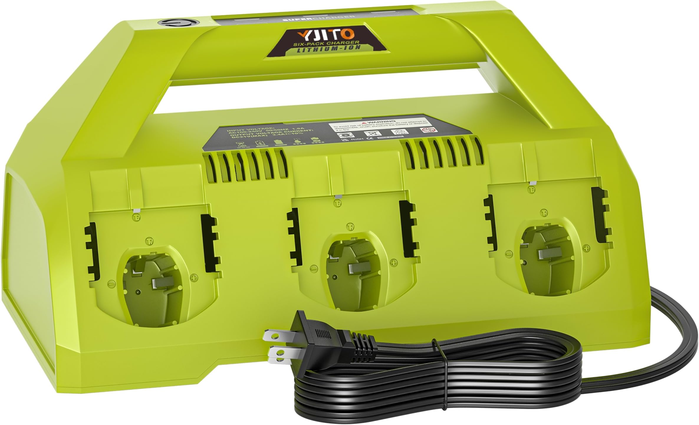 Amazon.com: RYOBI 18V ONE+ 6-PORT FAST CHARGER, (#PCG006) : Tools ...