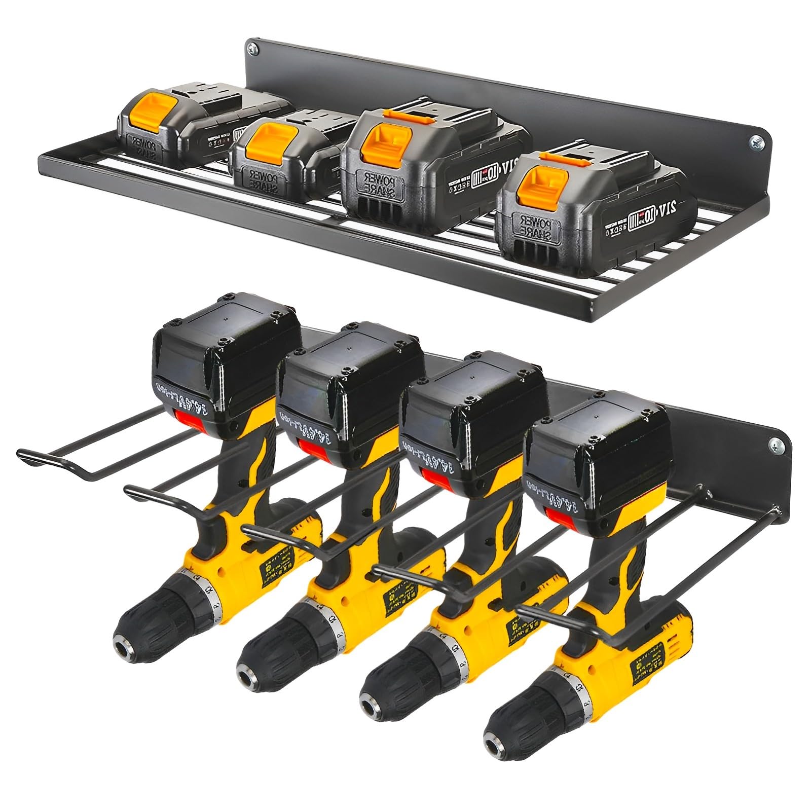 Amazon.com: Power Tool Organizer Storage for Garage: Save Space With 2 ...