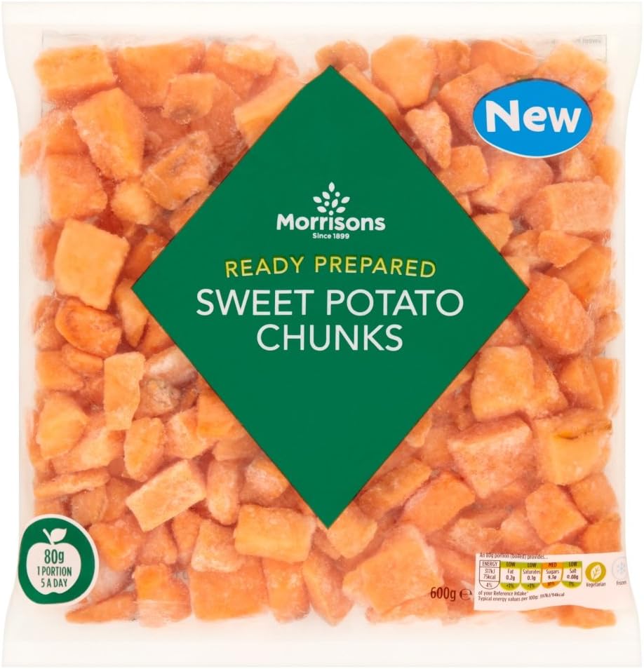 Morrisons Sweet Potato Chunks, 600g (Frozen) : Amazon.co.uk: Grocery