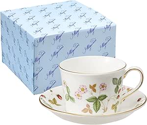 Amazon.co.jp: Wedgwood aW1053375 Wild Strawberry, Cup & Saucer (Delphi ...