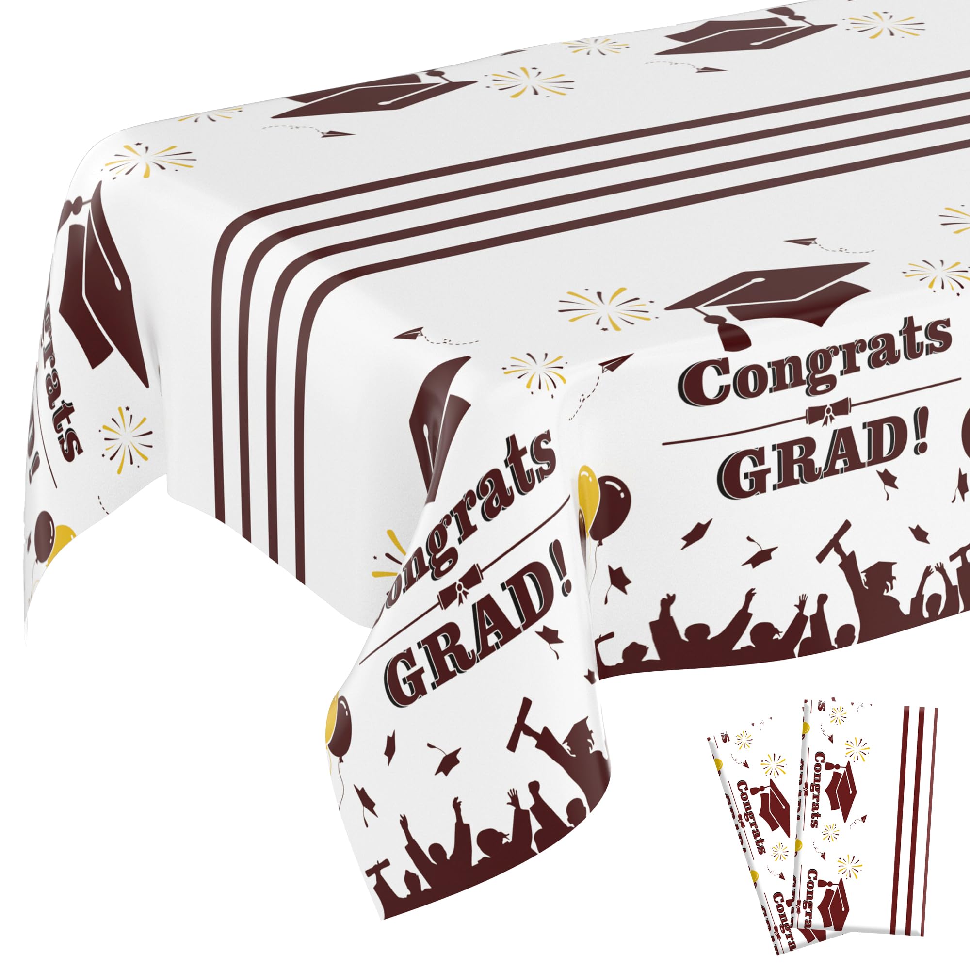 Amazon.com: Graduation Tablecloth, 2 Pack Graduation Decorations Class ...
