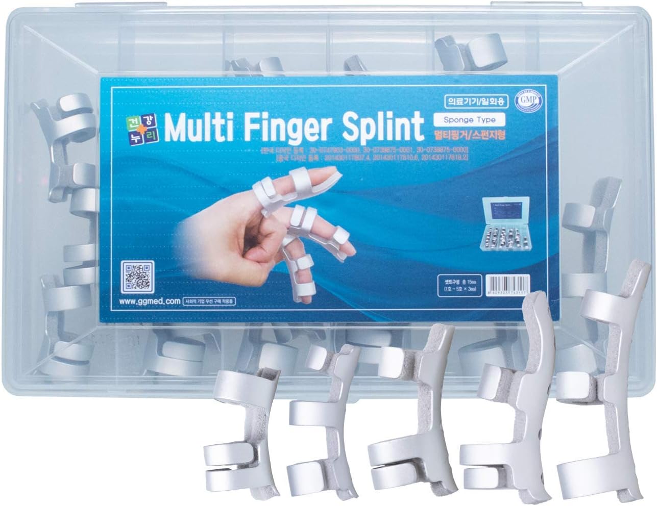 Amazon.com: Multi Finger Splint Set for Finger Fractures, Wounds, Post ...