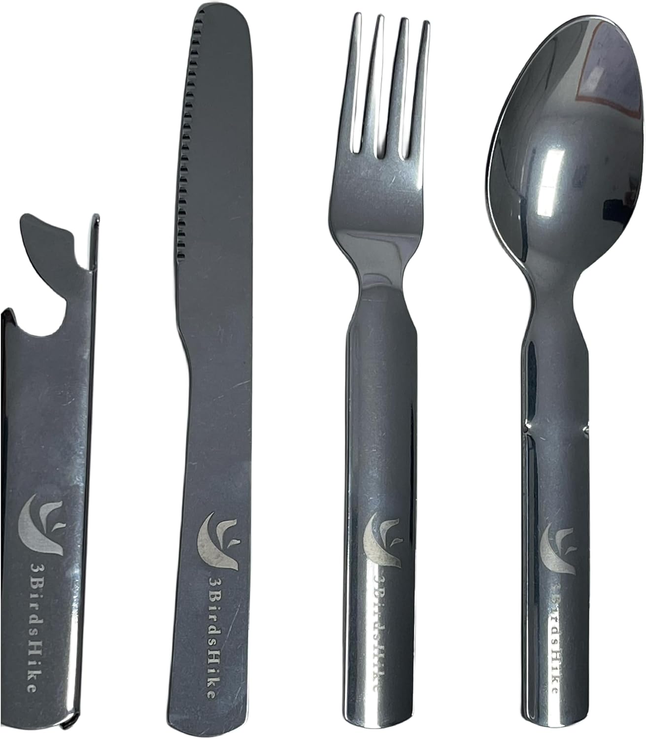 Amazon.com: 3BirdsHike Camping Outdoor Flatware Set with Military-Grade ...