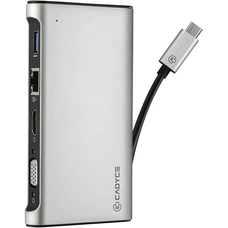 Cadyce CA-C3TDS USB-C Travel Docking Station (Silver) : Amazon.in ...
