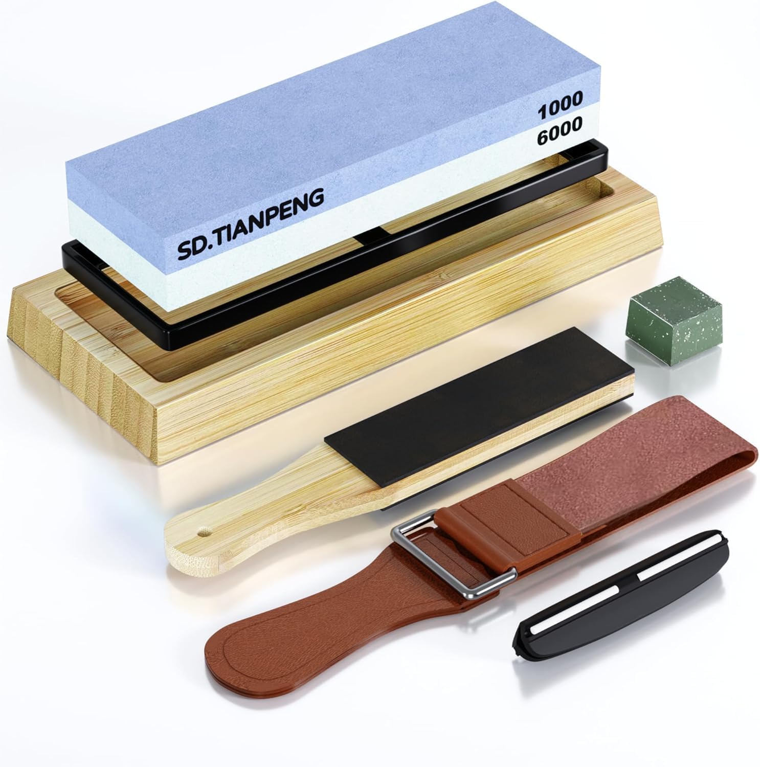 Amazon.com: Sharpening Stone Knife Sharpener Kit - Whetstone Wet Stone ...