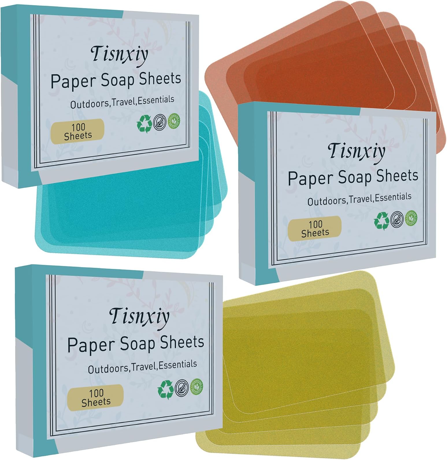 Amazon.com : 100/1000 Sheets Disposable Paper Soap Hand Wash Petal Soap ...