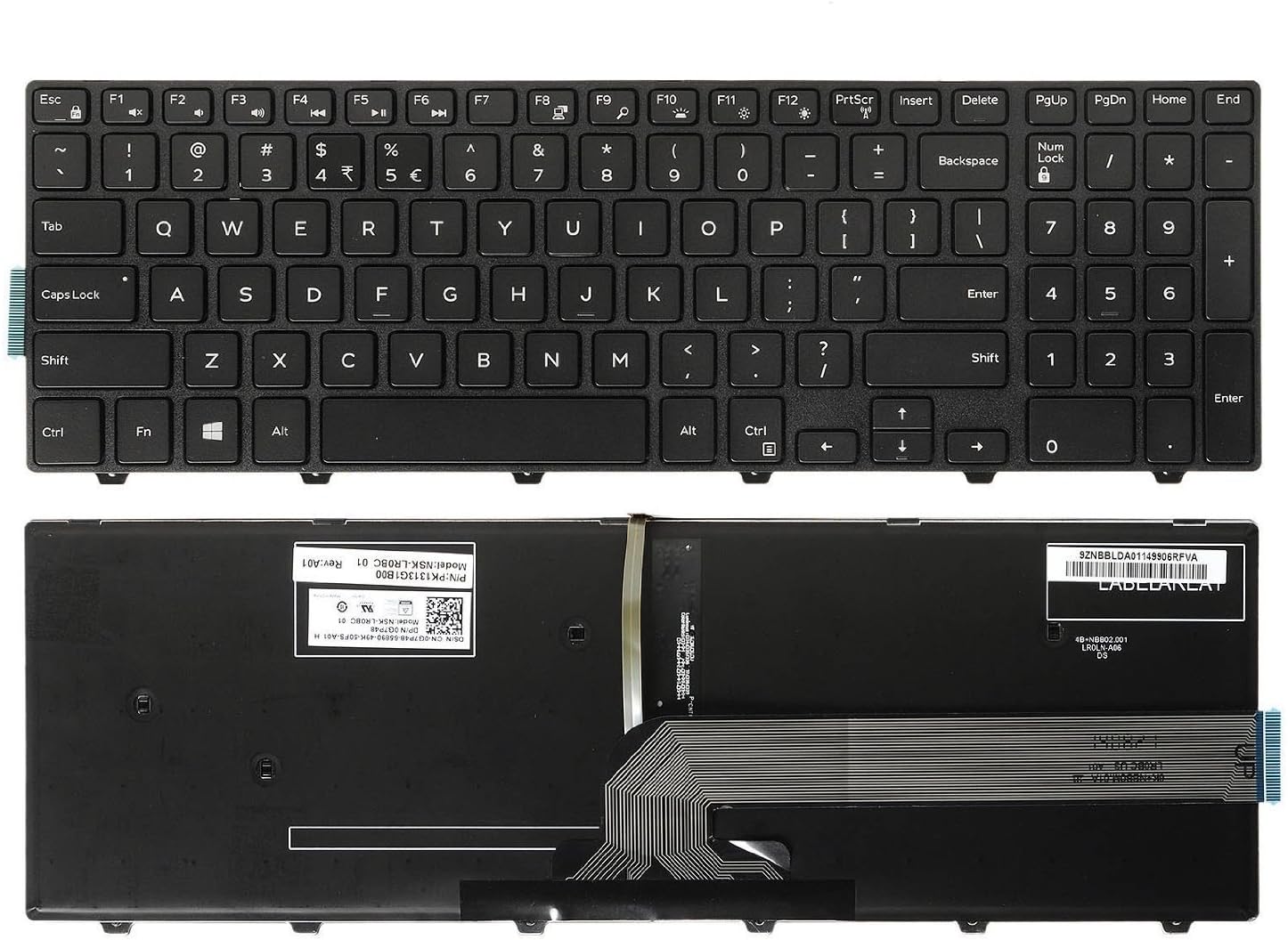 Amazon.com: Keyboard for Dell Inspiron 15 3000 5000 3541 3542 3543 5542 ...