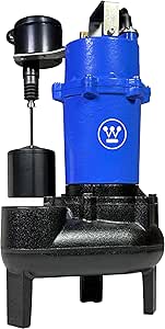 Westinghouse 1/2 HP Submersible Sewage Sump Pump with Vertical Float ...