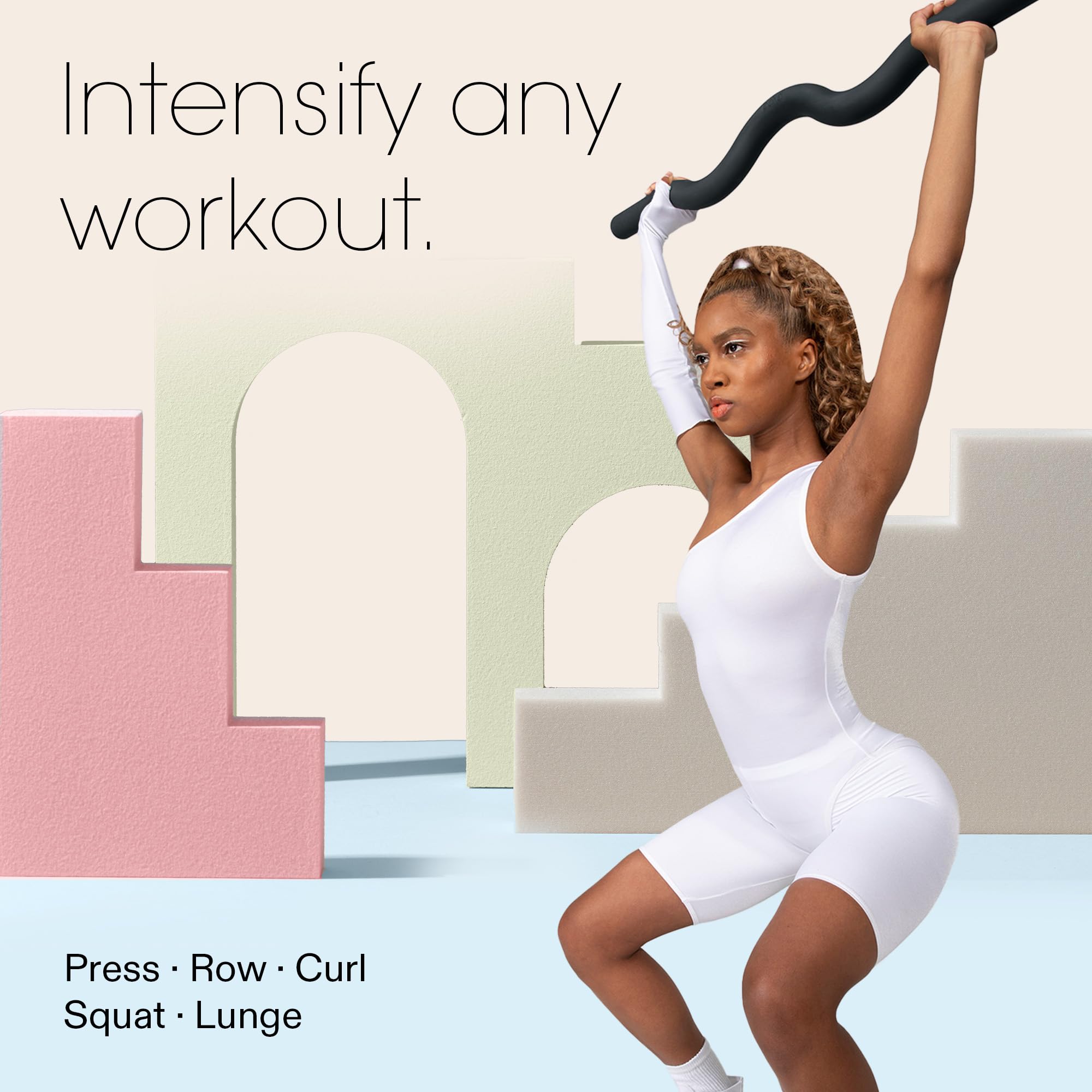 Snapklik.com : Bala Beam, Curl Bar For Working Out, 15lb