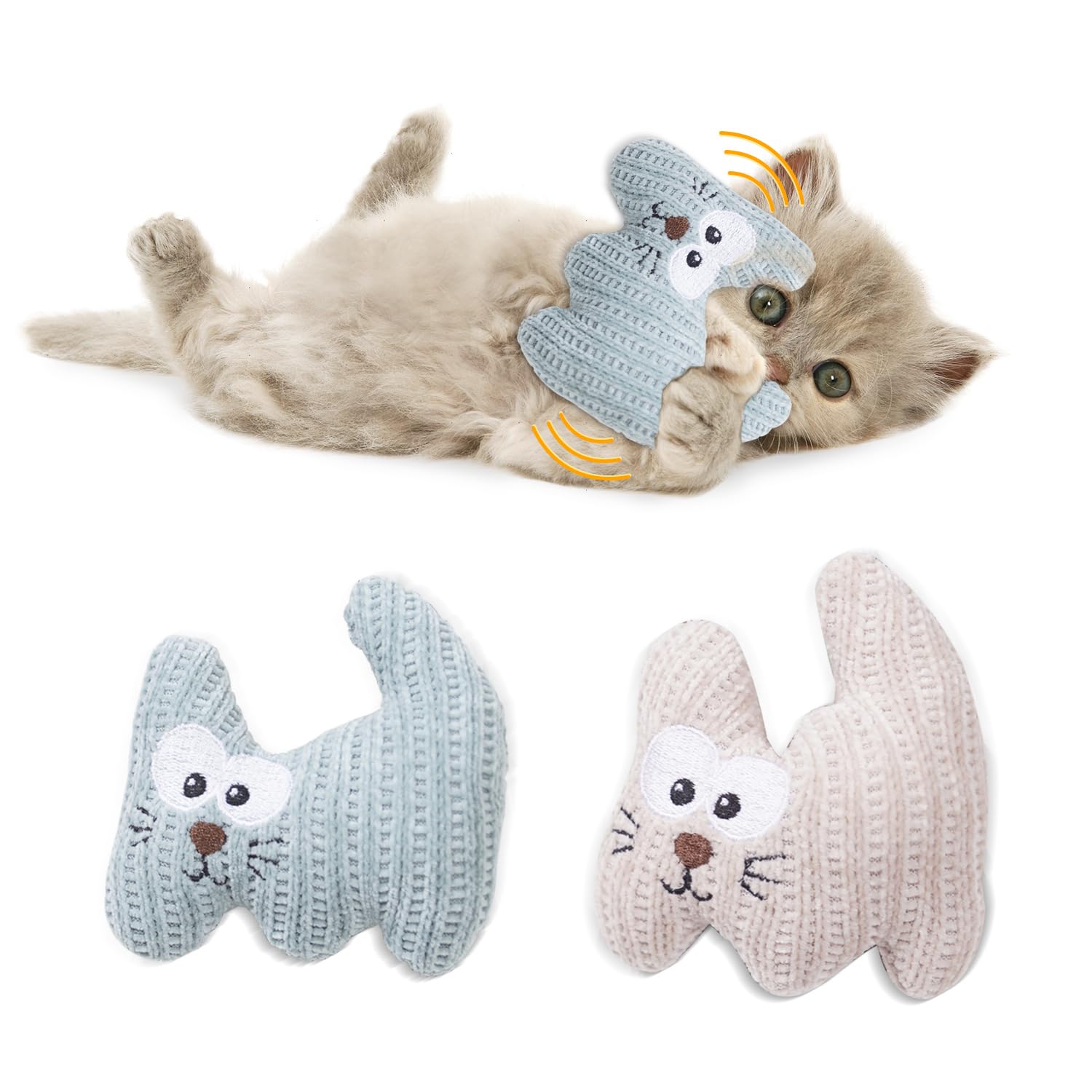 Amazon.com : WONOWPA Catnip Toy for Cats & Kittens, 2Pcs Plush Rope Cat ...