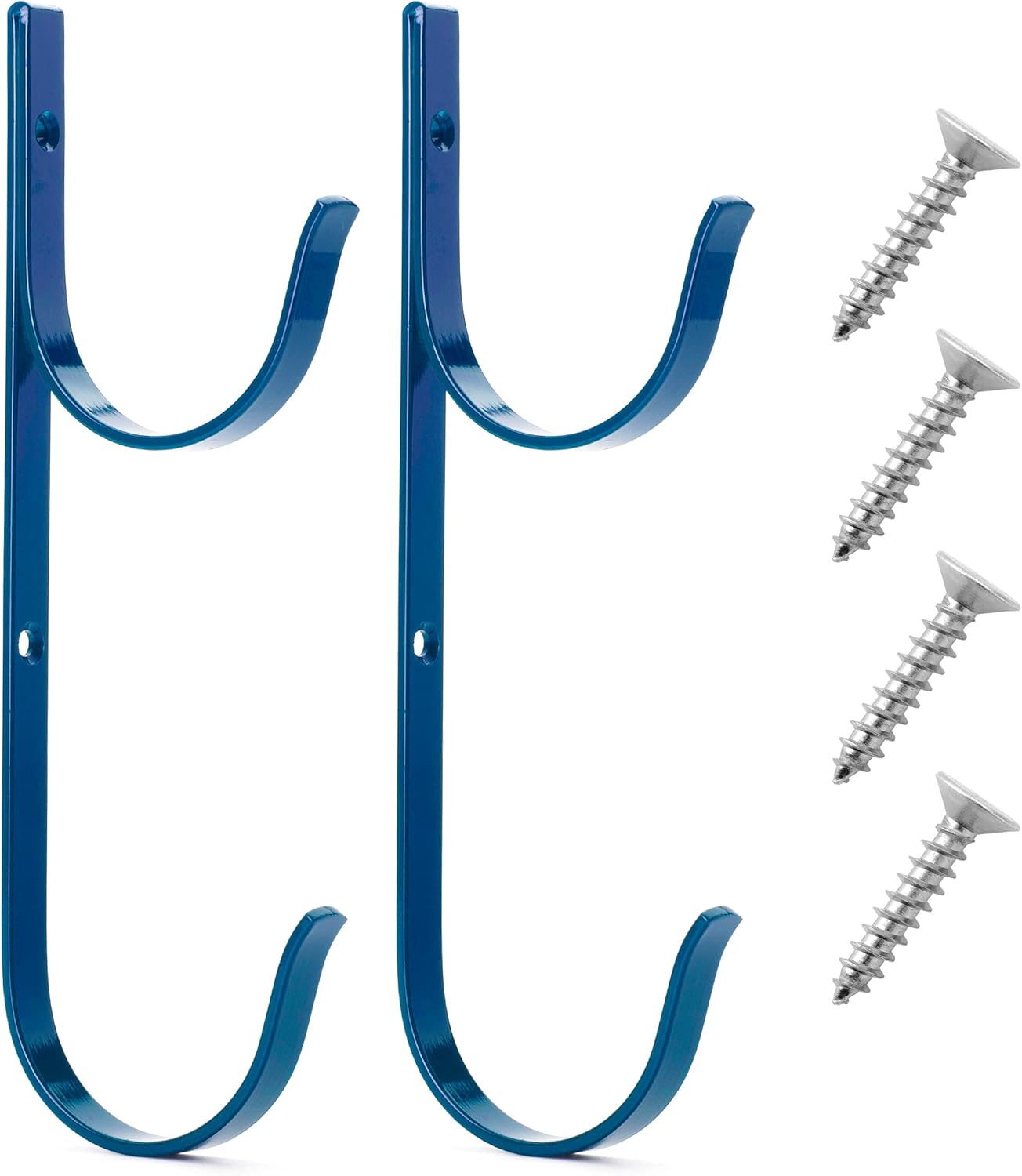 Amazon.com: UNCO Pool Pole Hanger - 2 Pack Blue Organizer, Fence Hooks ...