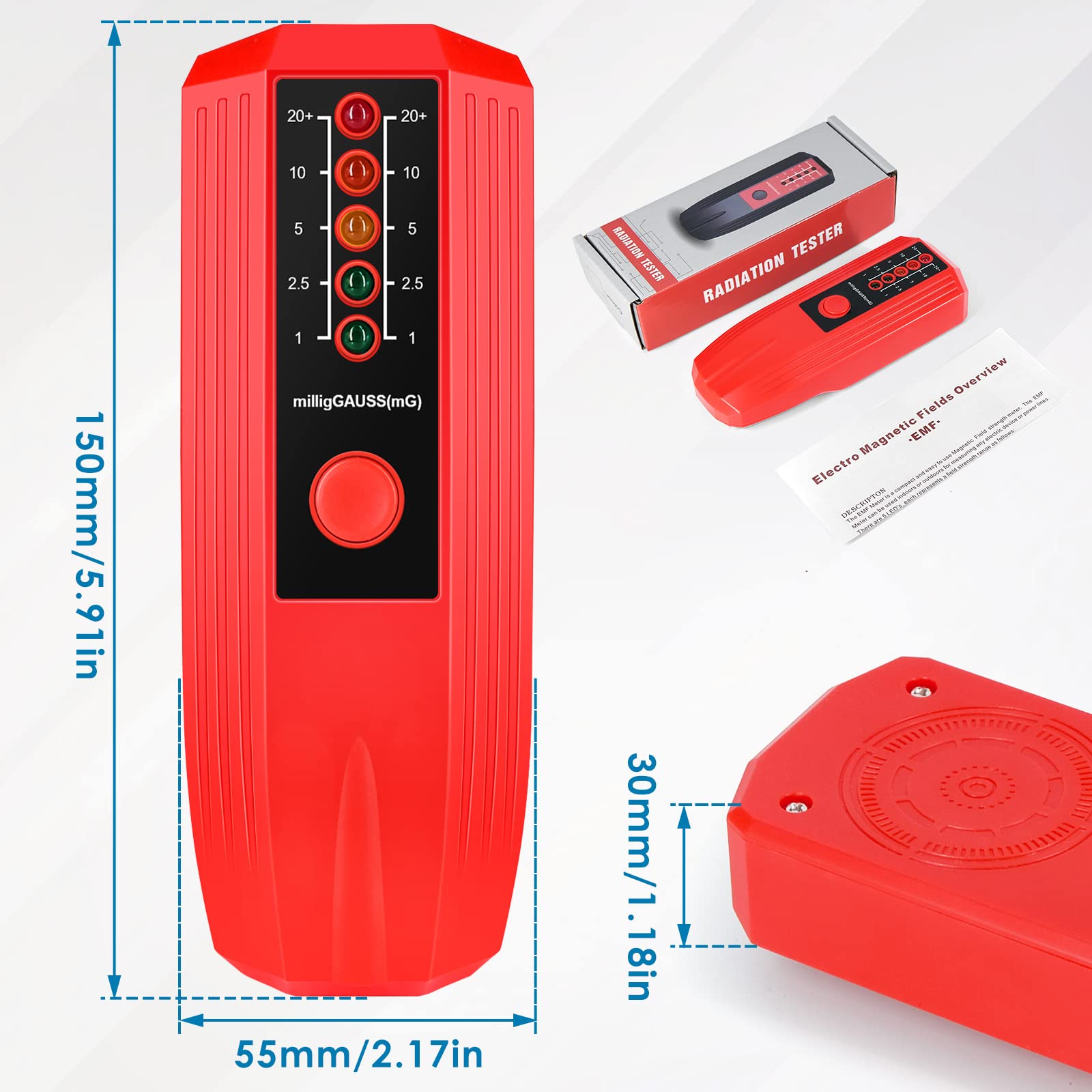 Snapklik.com : EMF Meter,EMF Reader, Electromagnetic Field Radiation ...