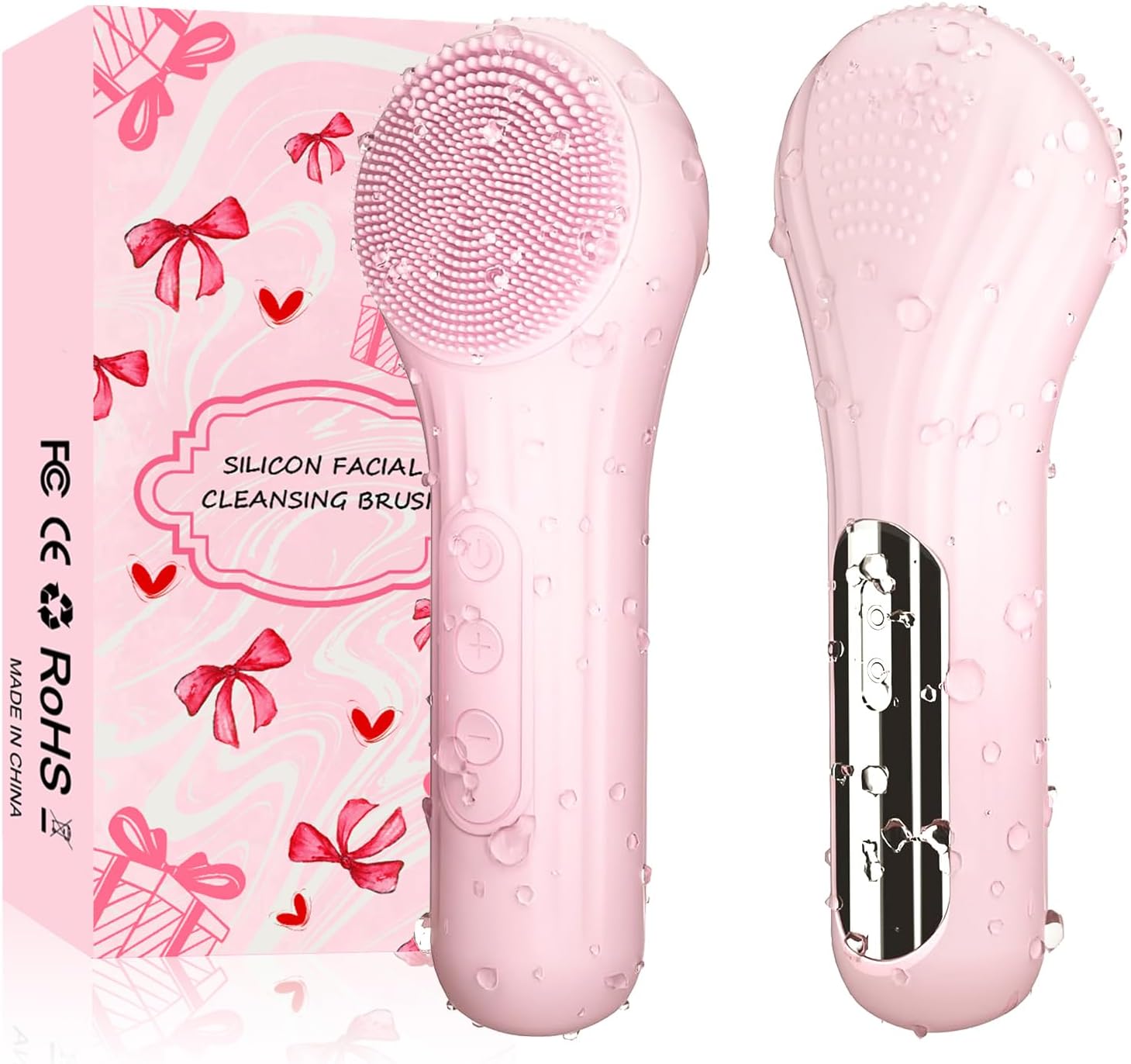 Amazon.com: PRITECH Silicone Face Scrubber, Rechargeable Facial ...