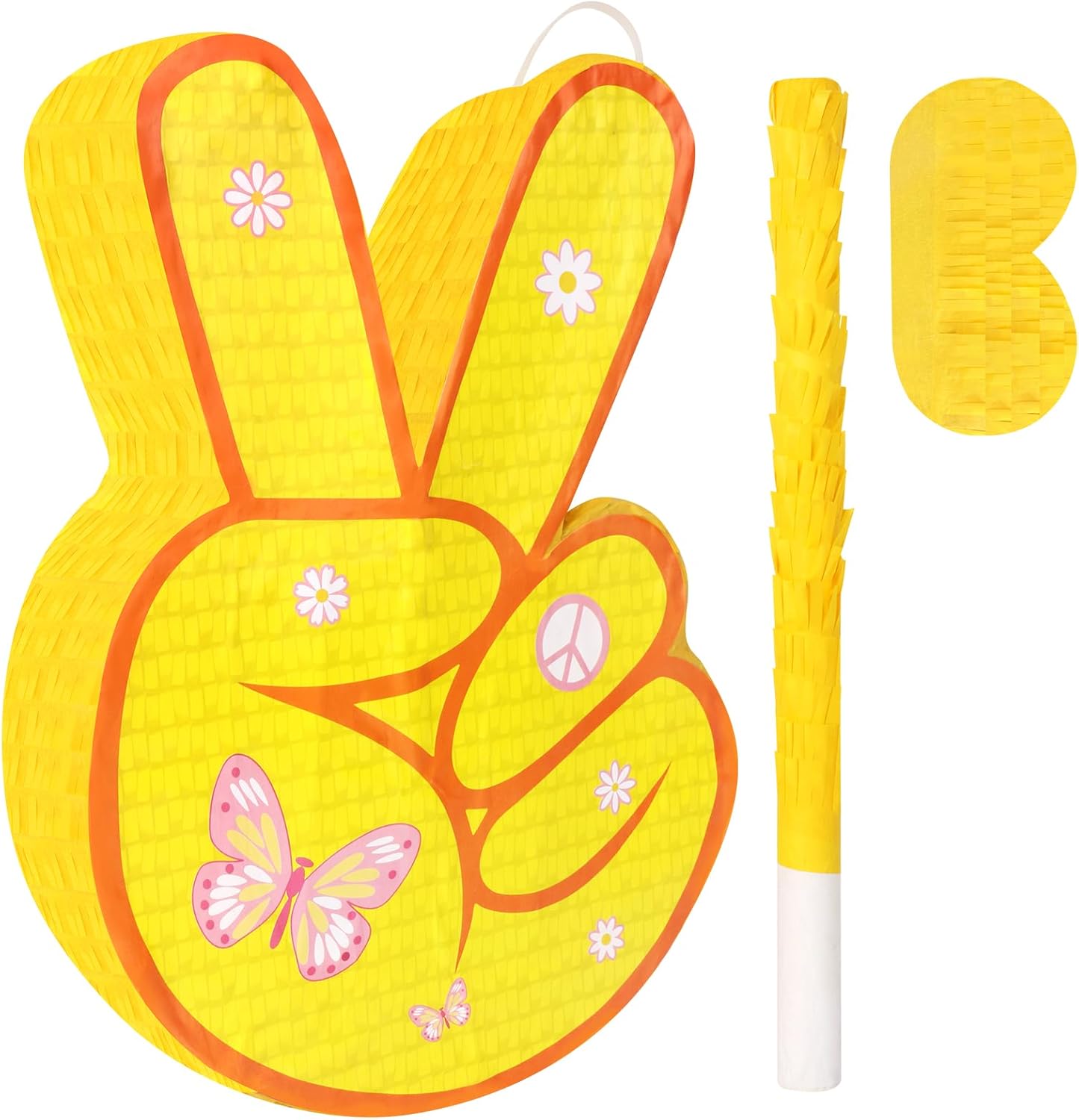 Amazon.com: Hooqict Two Groovy Pinata for Birthday Party Decorations ...