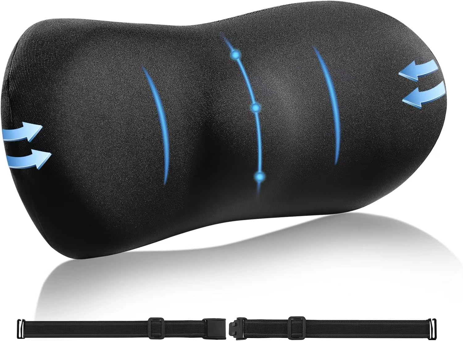 Amazon.com: Divine Comfort Lumbar Support Pillow - Memory Foam Back ...