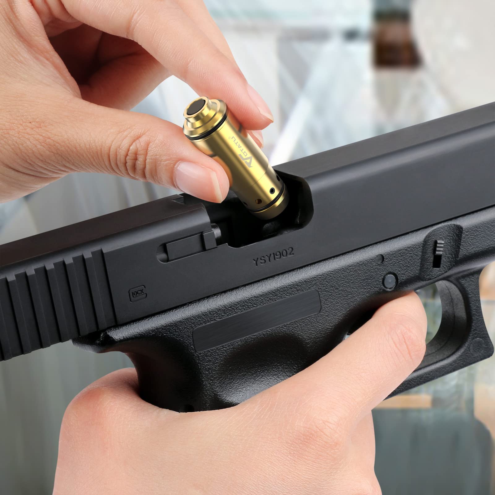 Snapklik.com : VOTATU Laser Training Cartridge .45 ACP Caliber For Dry Fire Training Practice