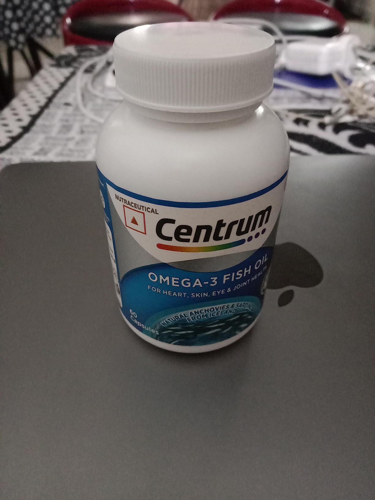 Centrum Omega-3 Fish Oil (60 Capsules) with EPA & DHA to support Joint ...