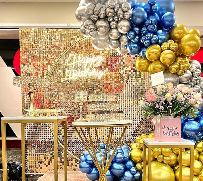 Amazon.com : Shimmer Wall Backdrop Sequin Panels Gold Backdrop Shimmer ...