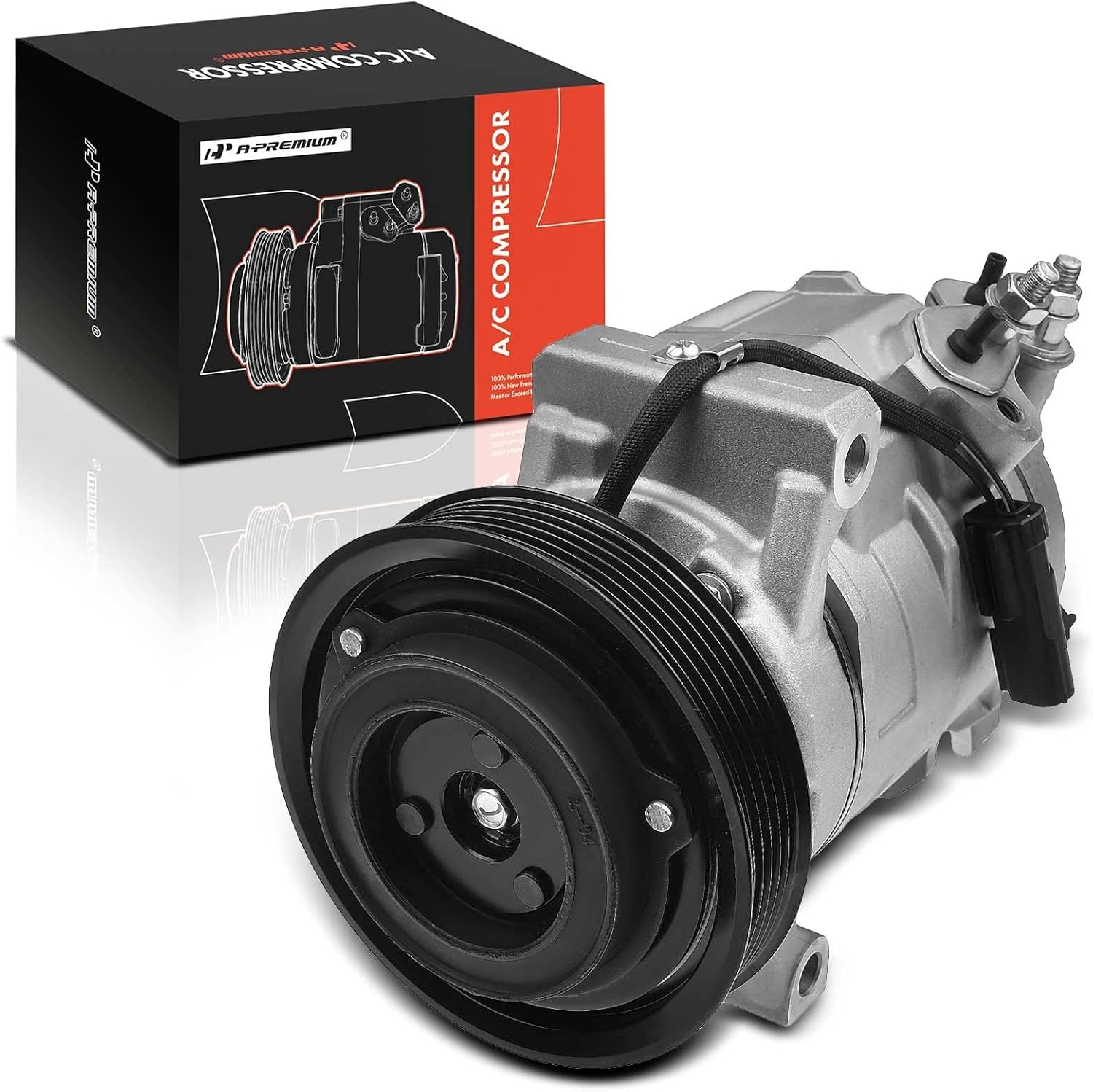 A-Premium Air Conditioner AC Compressor with Clutch Compatible with ...