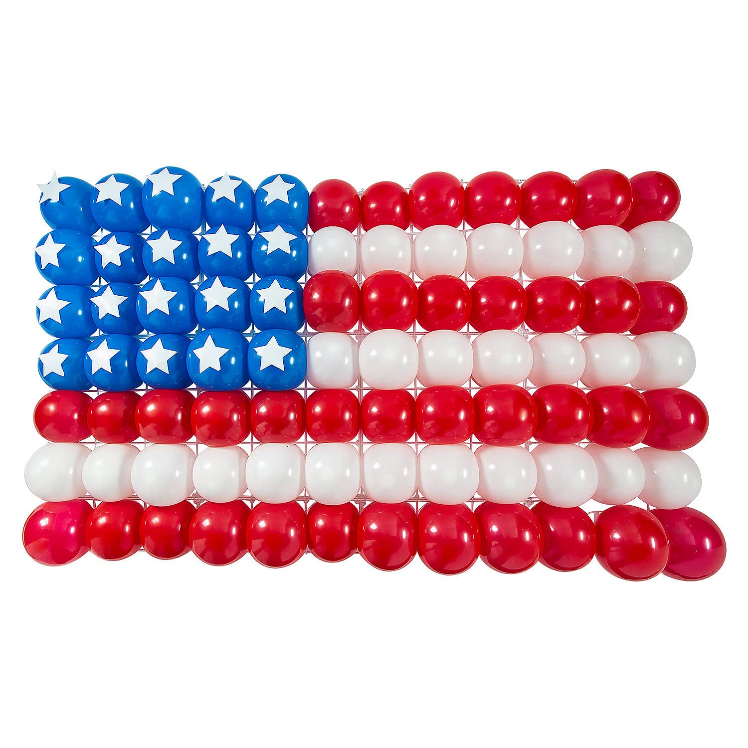 Amazon.com: Patriotic Flag Balloon Wall Frame Kit - Makes 1 : Home ...