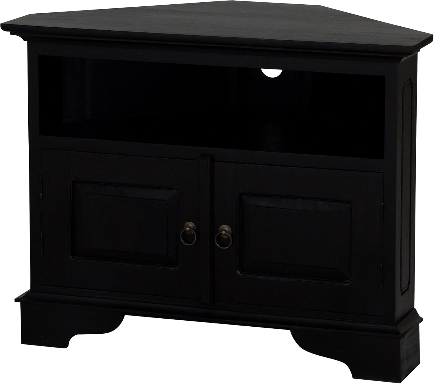 Amazon.com: EXP Timothy Black Corner Table : Home & Kitchen