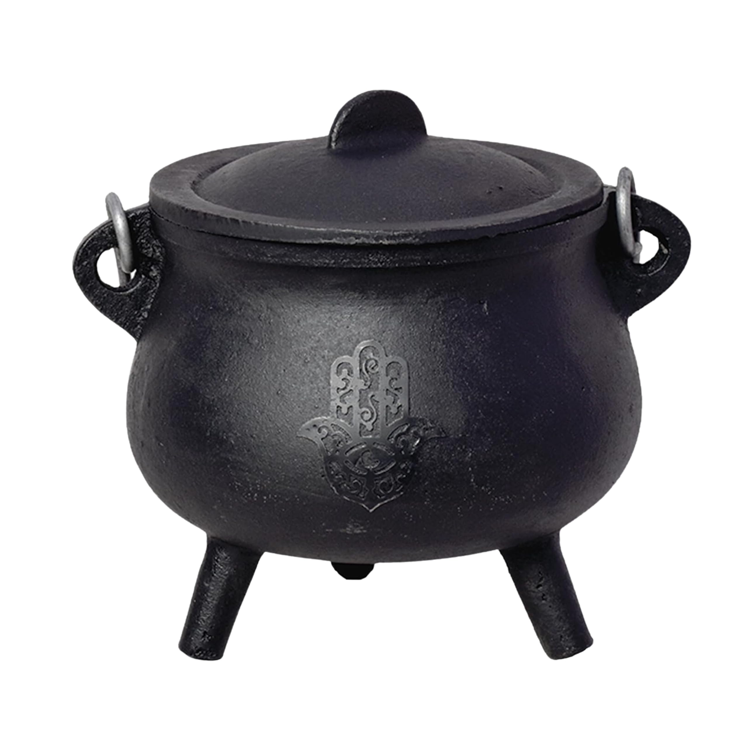 Amazon.com: SOUL STICKS Reusable 6 Cast Iron Cauldron with Lid and ...