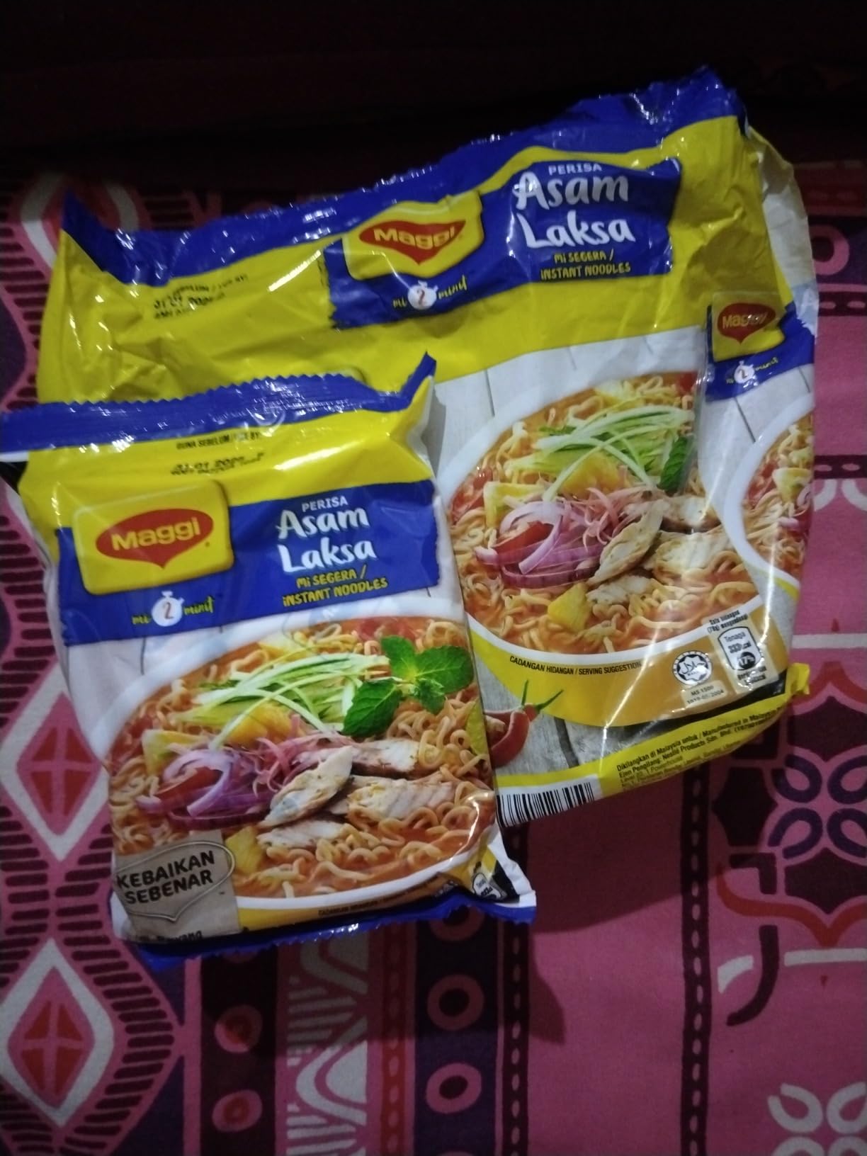 MAGGI 2 Minit ASAM LAKSA [ Asam Laksa Flavor ] Noodles 390g Pack ...