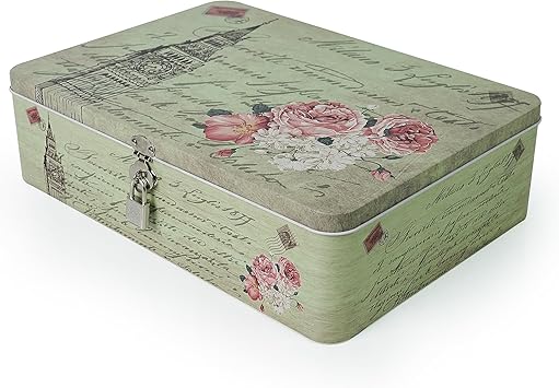 Amazon.com: Luwint Secret Decorative Storage Box, Small Metal Keepsake ...