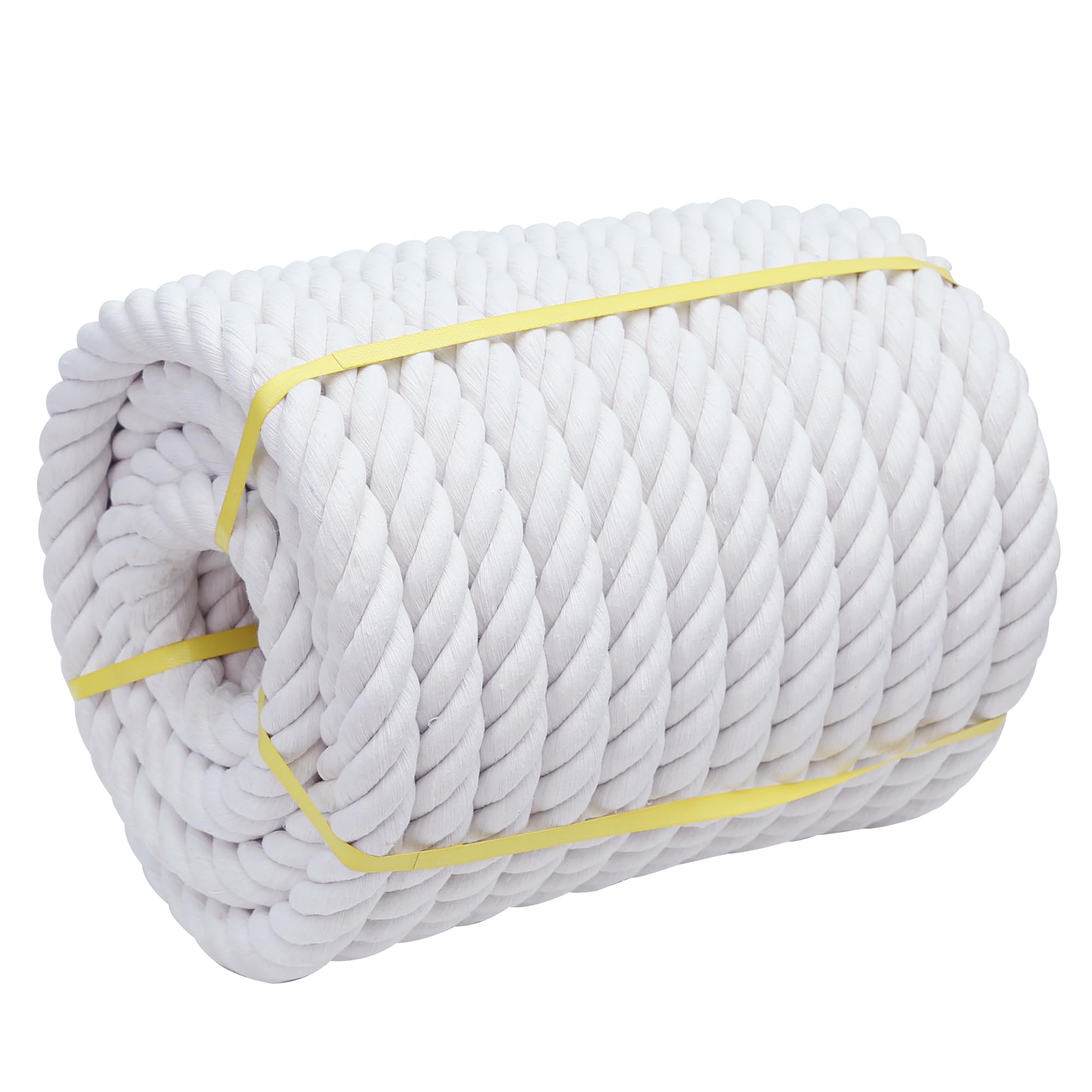 Amazon.com: White Cotton Rope 1 1/2 in x 100 ft Natural Twisted Cotton ...
