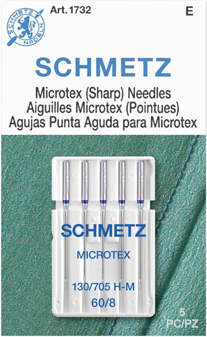 Amazon.com: SCHMETZ Microtex Sharp Sewing Machine Needles - Quilting ...