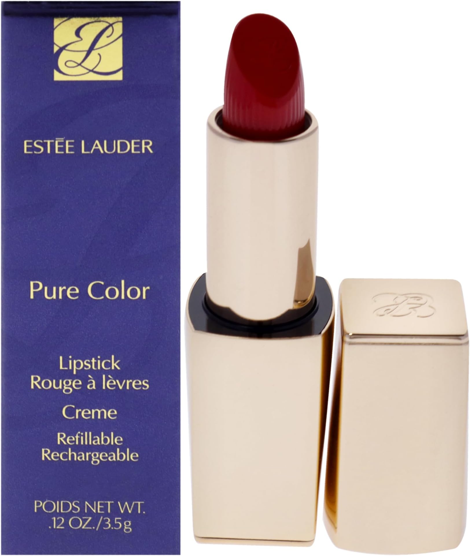 Amazon.com: Estee Lauder Pure Color Creme Lipstick - 520 Carnal for ...
