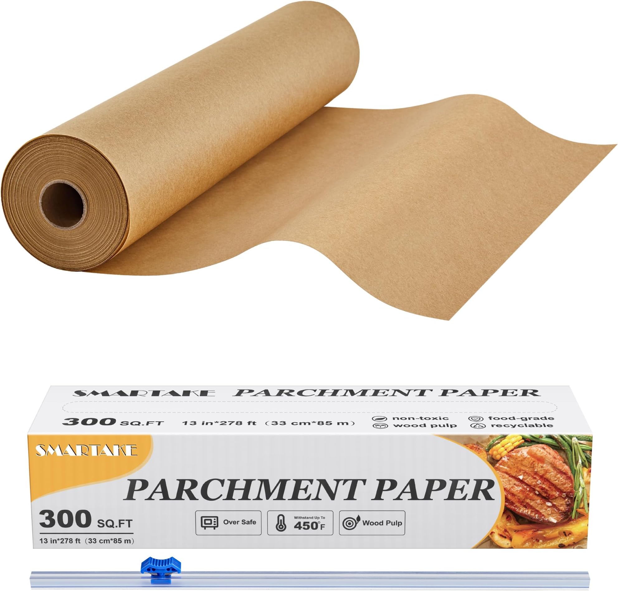 Amazon.com: SMARTAKE Parchment Paper Roll for Baking, 15 in x 242 ft ...