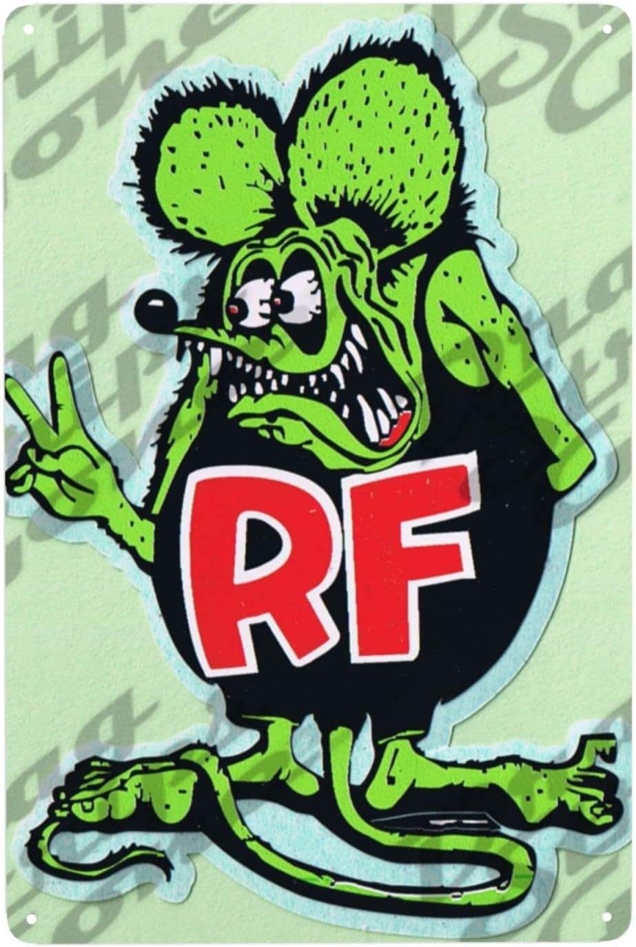 Amazon.com: Decor Rat Fink Modified Car Culture Vintage Metal Tin Sign ...