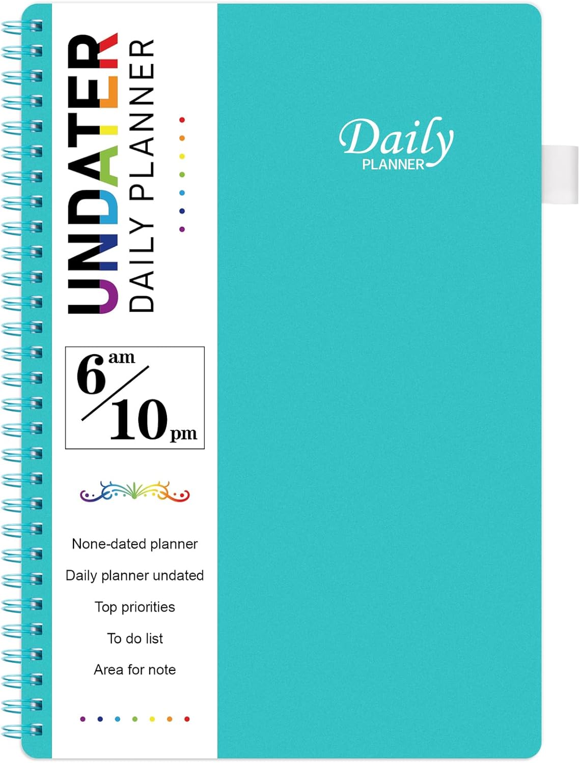 Amazon.com : Daily Planner Undated - to Do List Notebook with Hourly ...