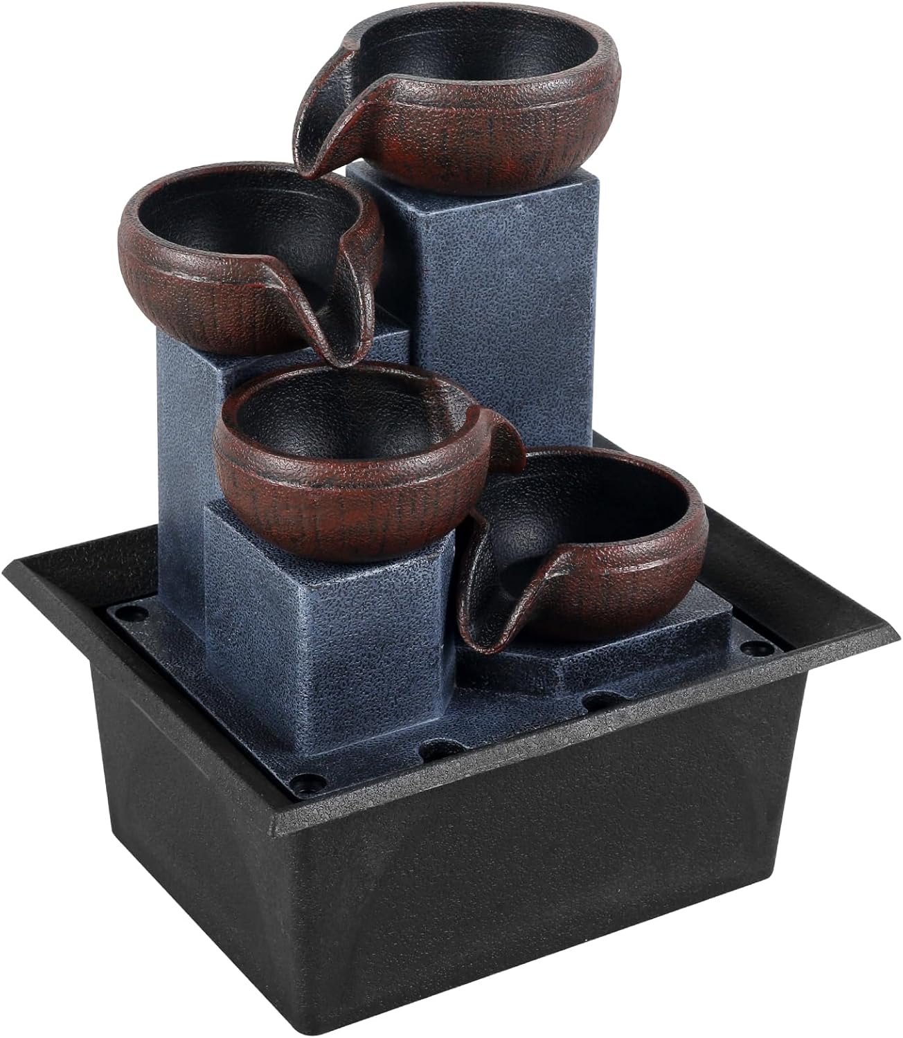 Amazon.com: Indoor Tabletop Water Fountain with LED Light, Home Décor 4 ...