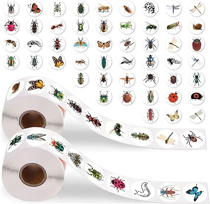 Amazon.com: 400Pcs Insect Stickers Bug Stickers Animal Insect Small ...