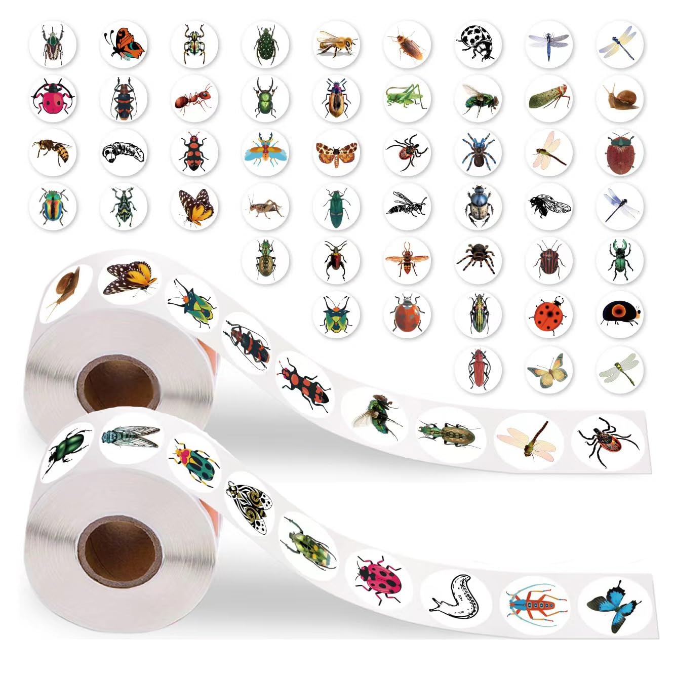 Amazon.com: 400Pcs Insect Stickers Bug Stickers Animal Insect Small ...