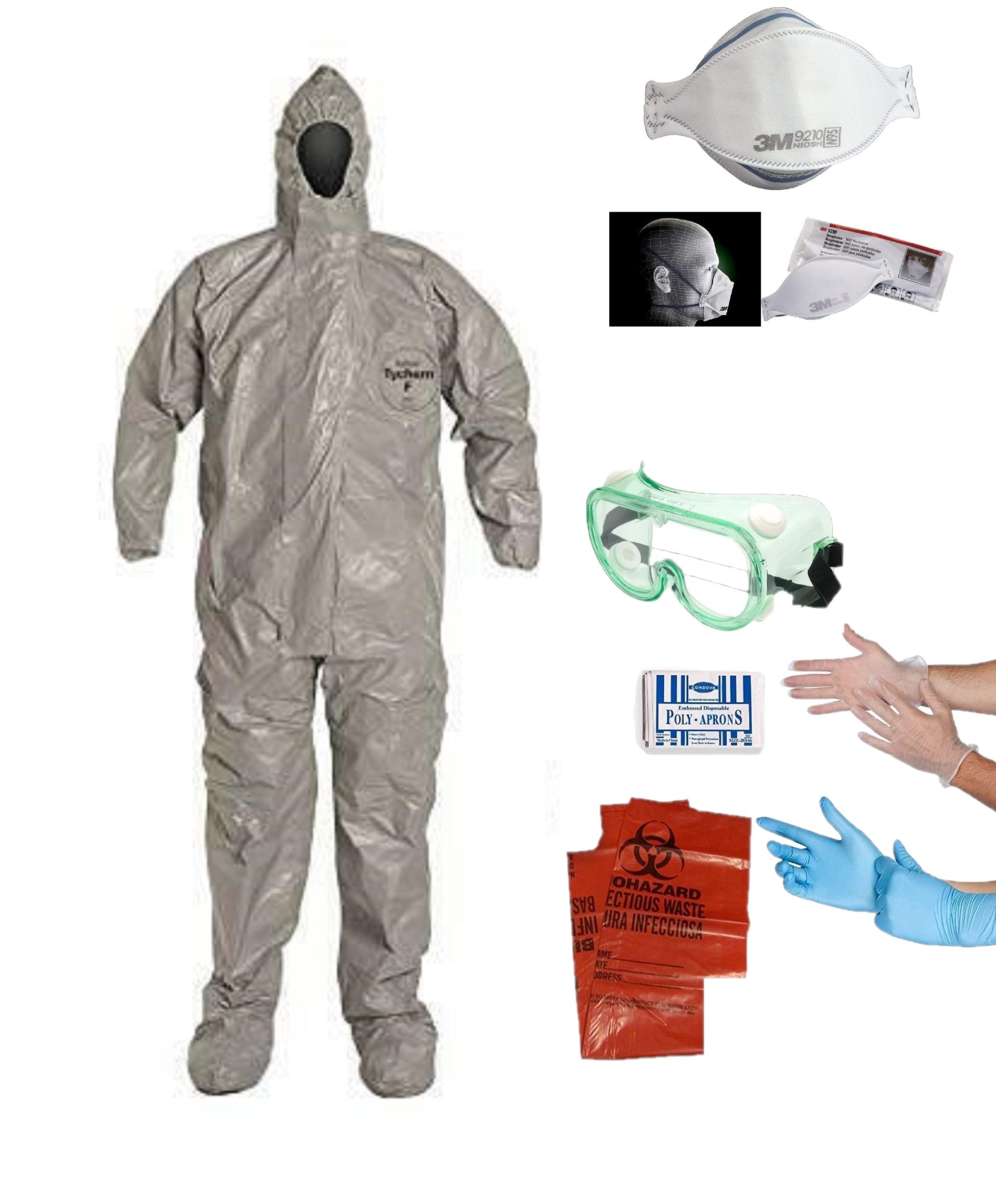 Snapklik.com : DuPont PPE Multipurpose Cleanup Kit Tychem F 6000 ...