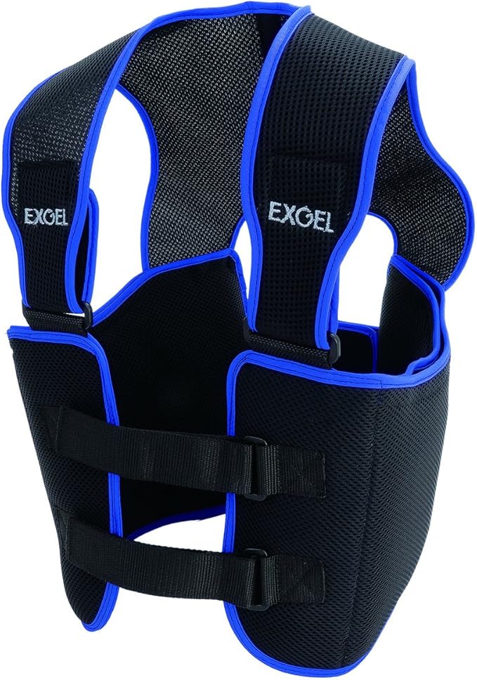 Amazon | EXGEL(エクスジェル) ボディプロテクター リブプロテクターベスト17 Mサイズ ブラック ジェルクッション 胸部 脇腹 サポート モータースポーツ カート 衝撃吸収 ...