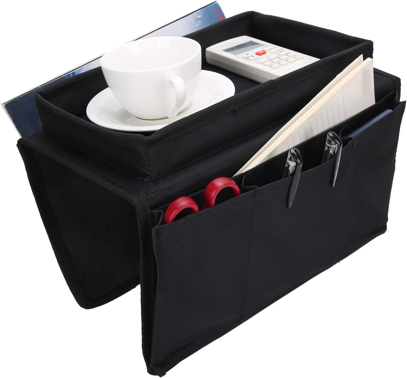 Amazon.com: Sofa Armrest Organizer with Cup Holder Tray Chair Arm TV ...