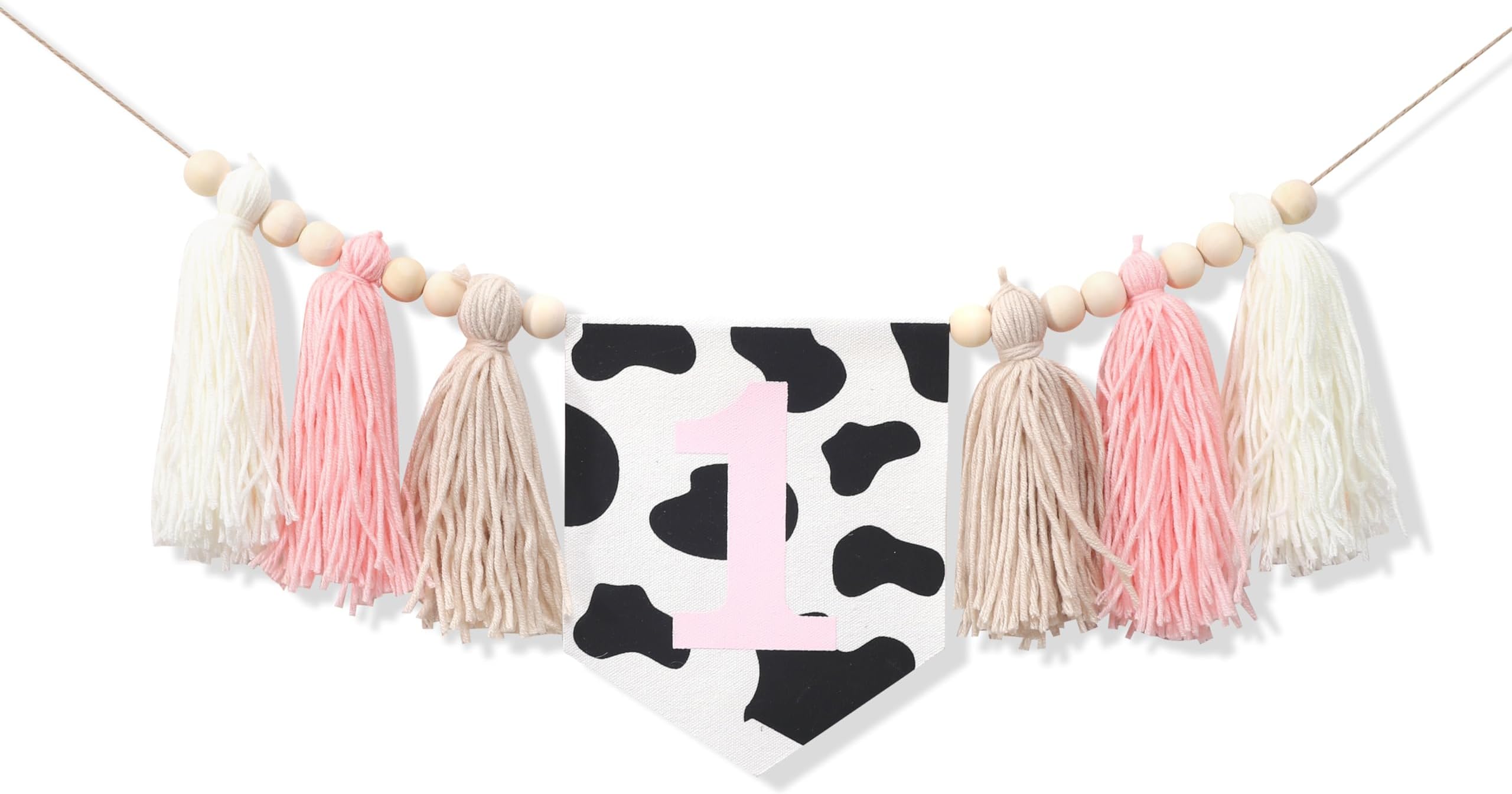 Amazon.com: 1st Birthday High Chair Banner - Cow Girl Rodeo for Party ...
