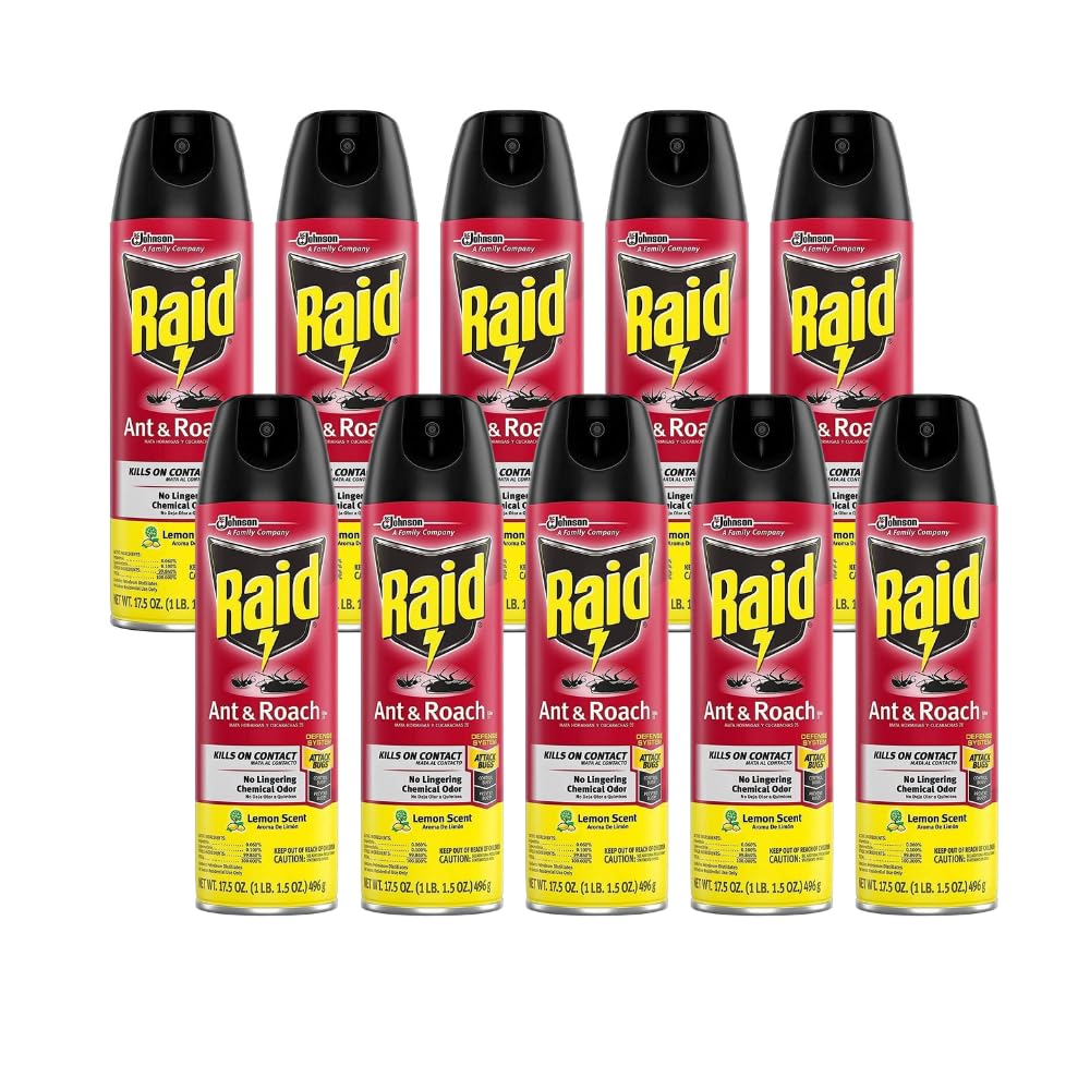 Amazon.com: Raid Ant & Roach Killer Lemon Scent 17.5 Ounce (Pack of 10 ...