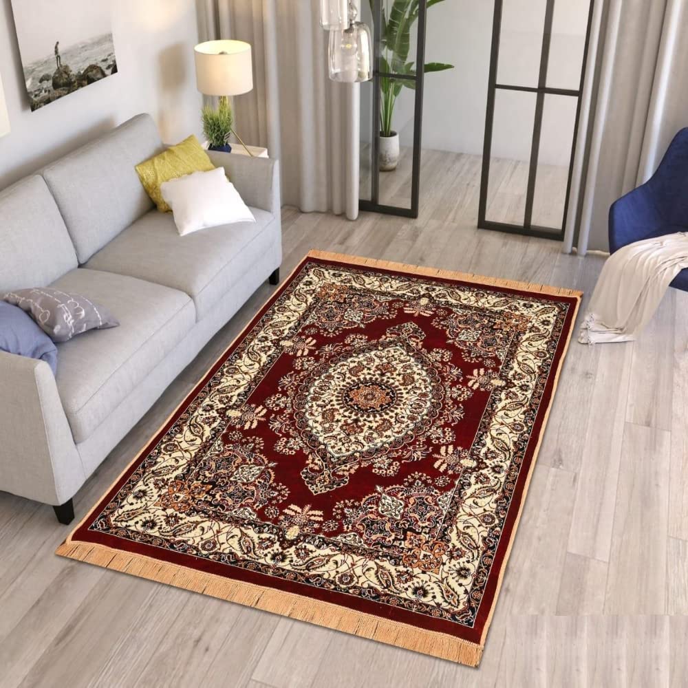 Buy THE HOME STYLE Superfine Classic Anti Skid Traditional Persian ...